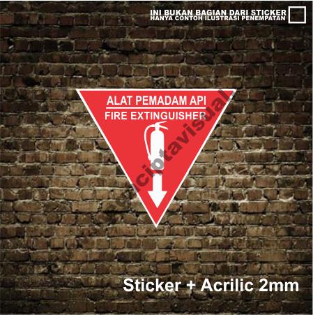 Jual ACRILIC SIGN - Segitiga Alat Pemadam api - Kota Bekasi - PT MEGA ...