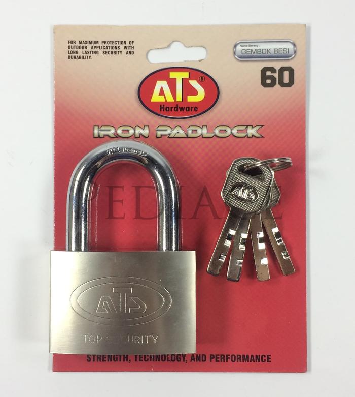 Jual Gembok Besi 60mm ATS Hardware - Top Security Iron Padlock Hardened ...