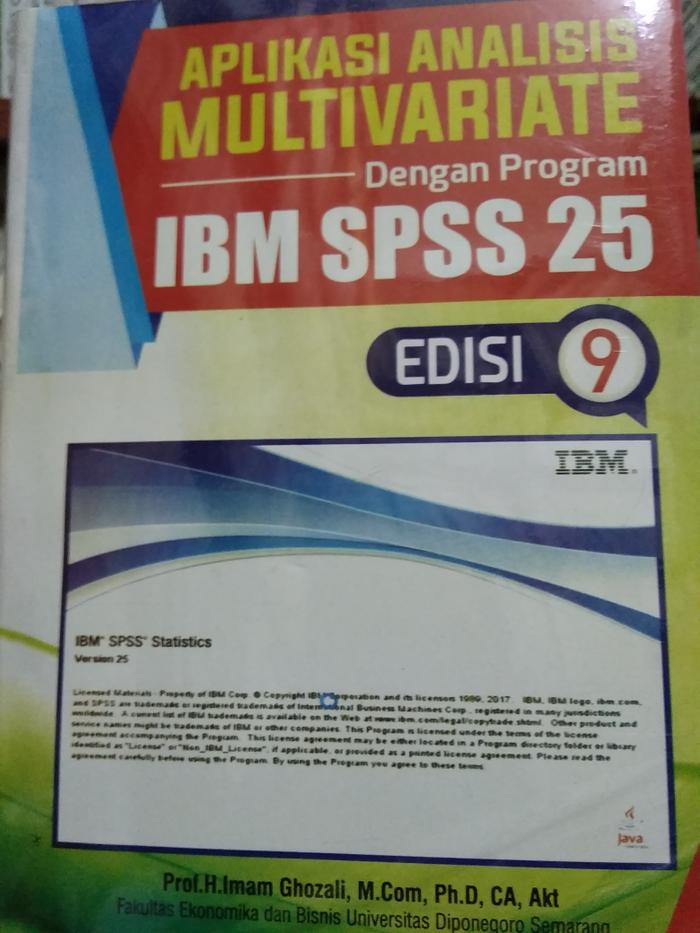 Jual Buku aplikasi analisis multivariat dengan program ibm spss 25 ...