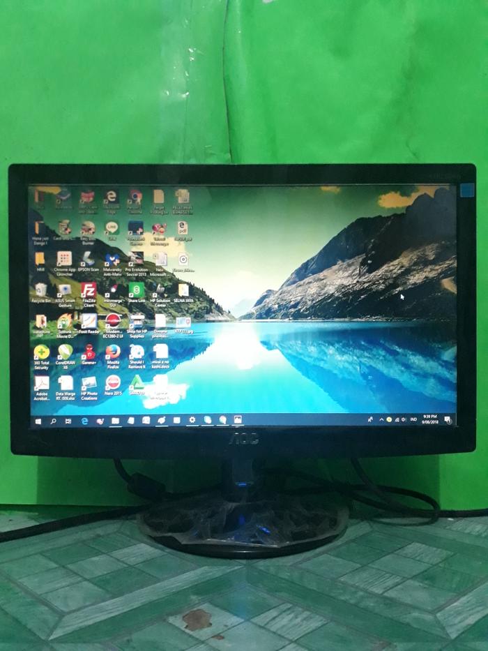 Jual LED Monitor Komputer AOC 16inch wide E1621swb - Jakarta Selatan ...