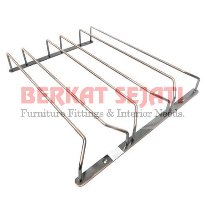 Jual Rak Gelas Wine Gantung Minibar Stainless (3 Jalur) Wine Glass ...