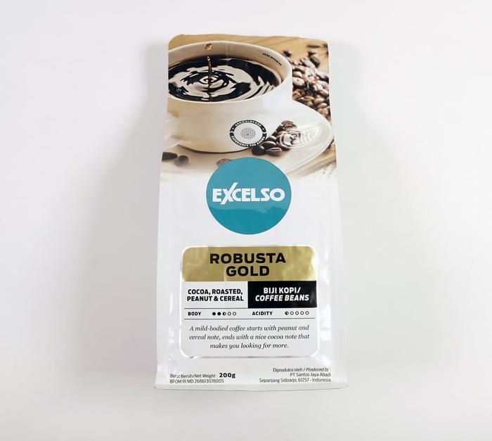 Jual Excelso ~ Robusta Gold Coffee Beans 200gr Kopi Biji Excelso ...