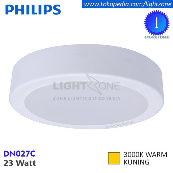 Jual Lampu Downlight LED Outbow Philips DN027C LED20 Warm White 23W Kuning - Kota Bandung ...