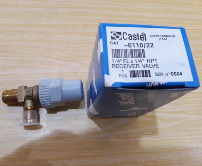 Jual Castel Receiver Valve 1/4" FL x 1/4" NPT (6110/22) - Jakarta Utara ...