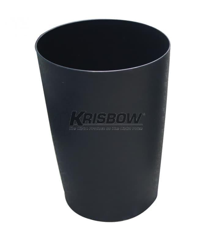 Jual TEMPAT SAMPAH DUSTBIN ROUND FIRE RESISTANT 7 5L BLACK KRISBOW ...