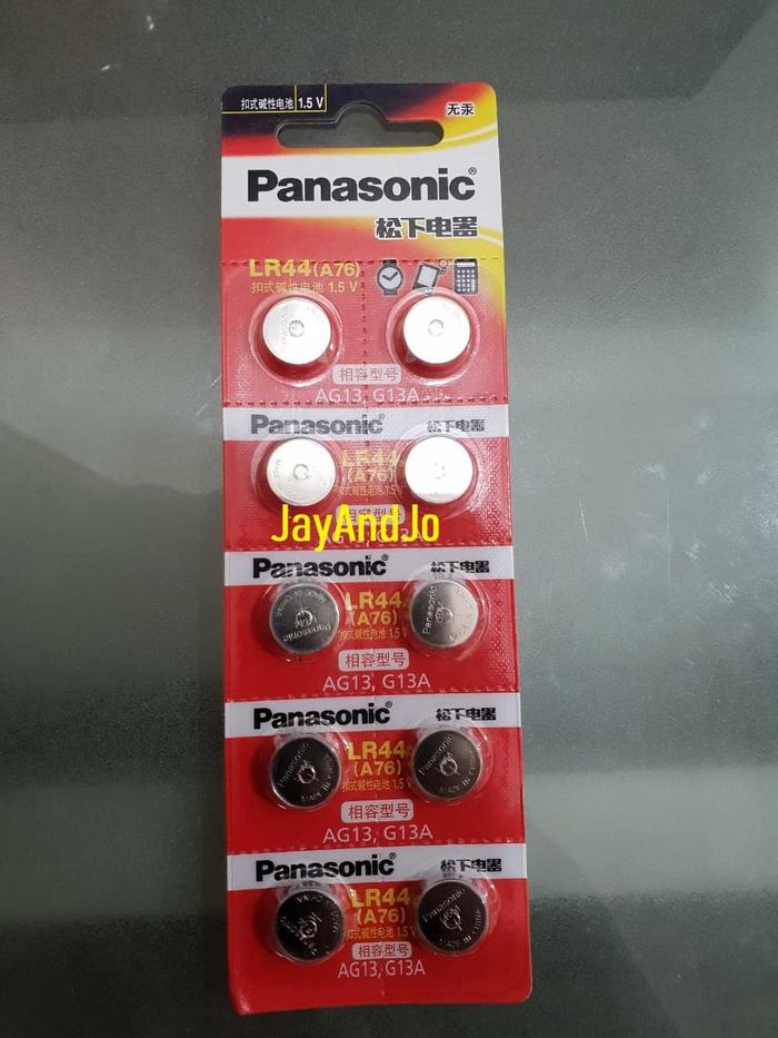 Jual Panasonic Baterai LR44 - Battery LR44 1.5V - Jakarta Barat - JayAndJo | Tokopedia