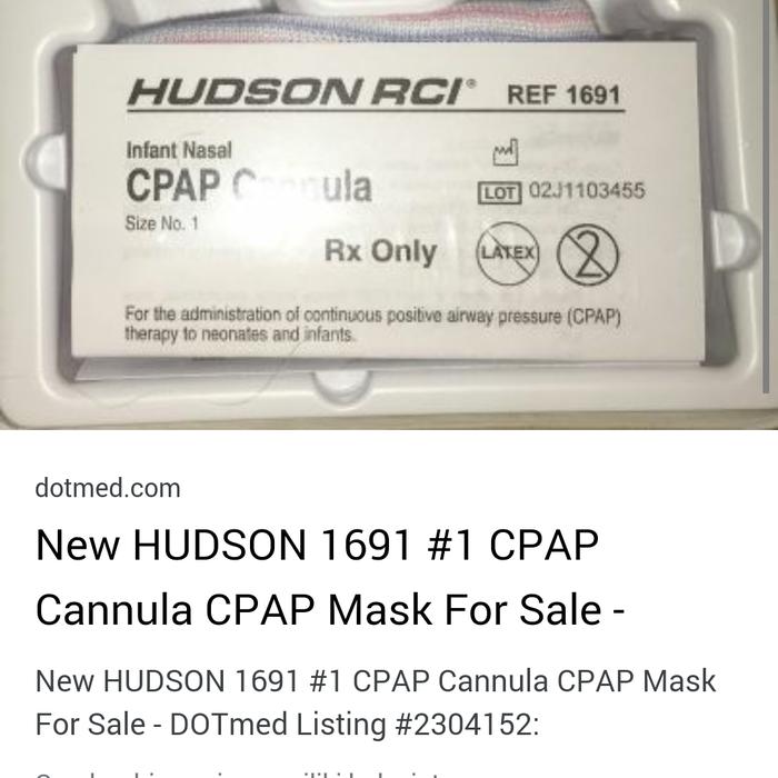 Jual HUDSON CPAP CANNULA - Kota Bekasi - alkes home bekasi | Tokopedia