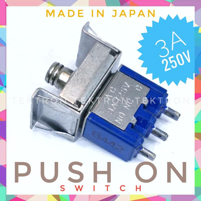 Jual Push On Switch 3A 250V SPDT made in Japan, rocker sw - Kota ...