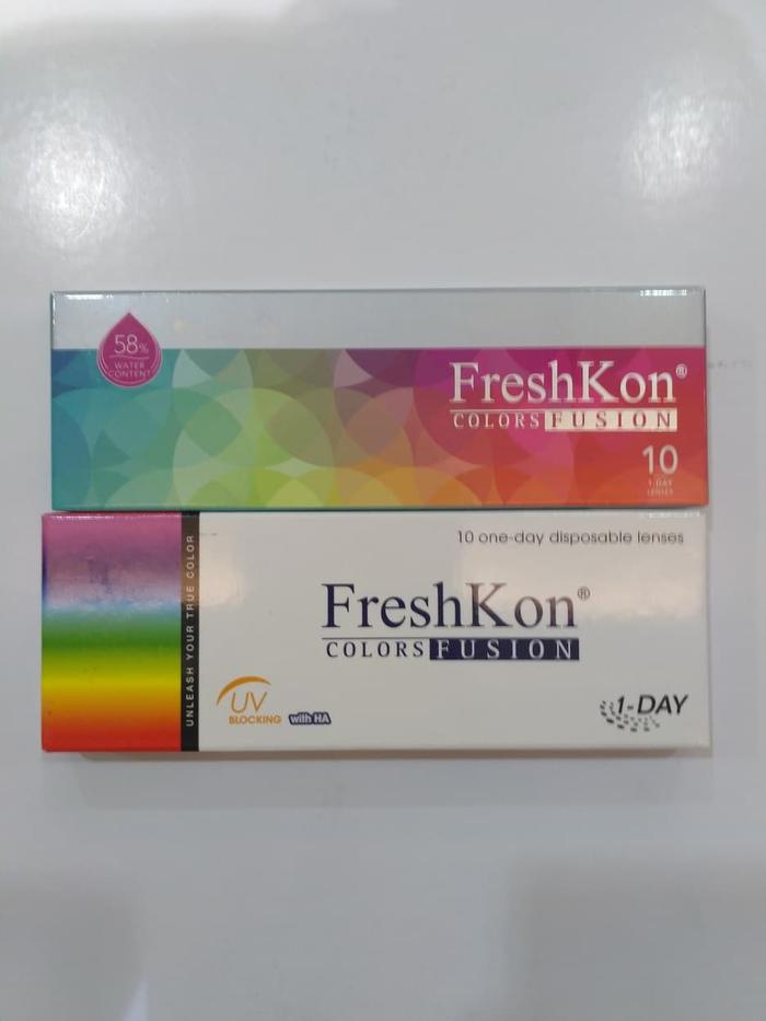 Jual Softlens Warna Harian Freshkon Color Fusion 1Day HA+UV Shimmering ...