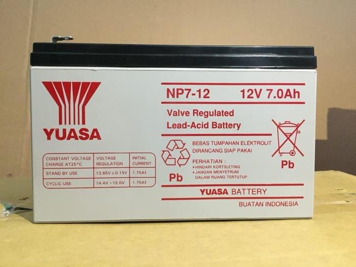 Jual Aki Kering / Baterai Kering / Aki VRLA / Aki VRLA YUASA 12V 7AH NP7-12 - Kota Surabaya ...