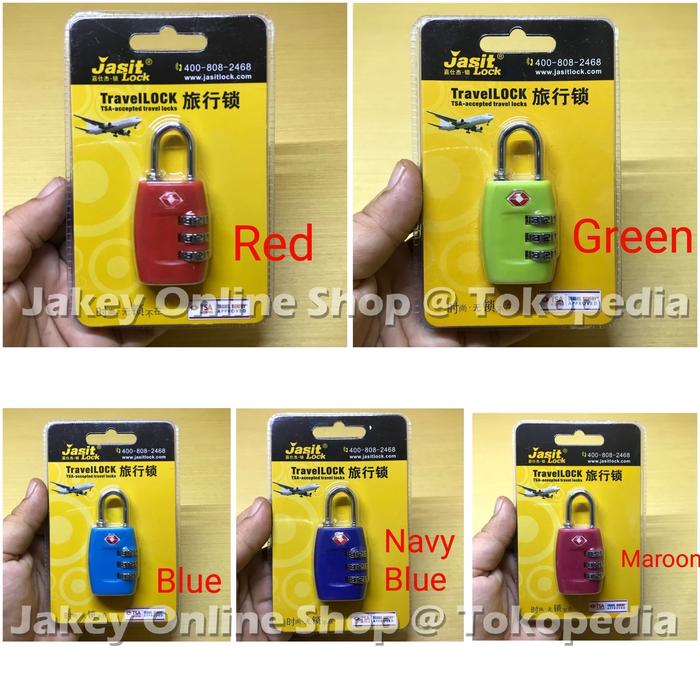 Jual Gembok Tas Koper 3 Digit Kunci Nomor Kombinasi - TSA 335 - Jakarta ...