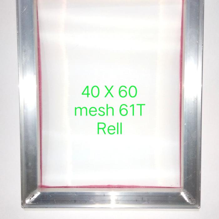 Jual Screen Alumunium Sablon 40X60 Mesh 61T Profil Rell cetakan ...
