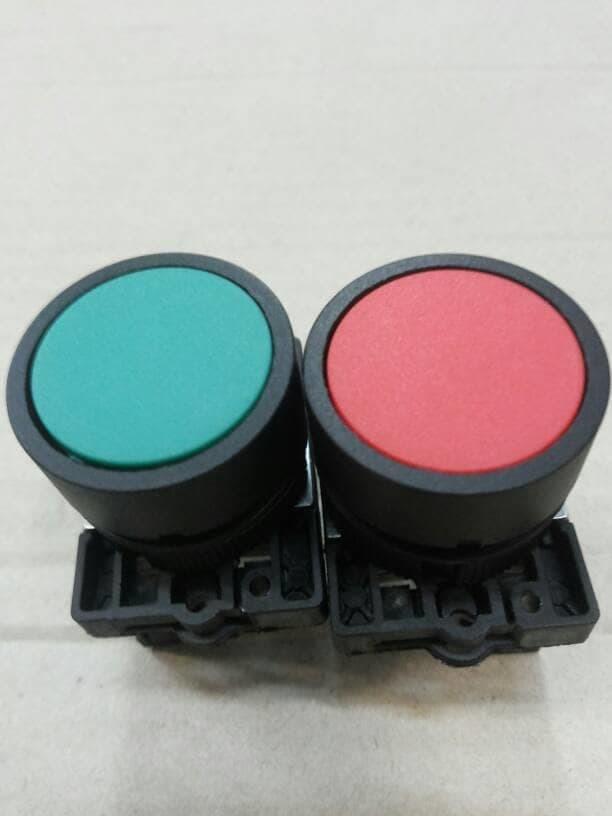 Jual TOMBOL PUSH BUTTON LB2 LARKIN 22mm merah / hijau PANEL BOX ...