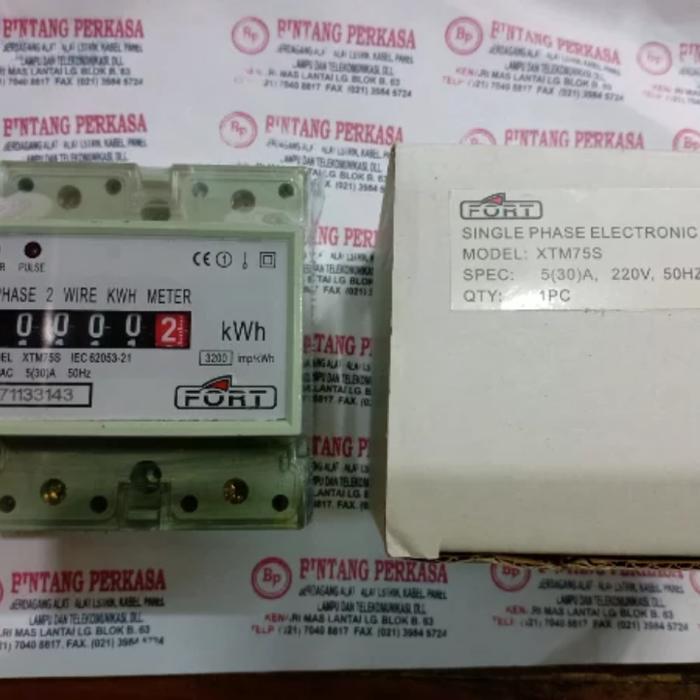 Jual KWH Meter / KWH Listrik Elektronik Tipe Analog XTM75S 1 Phase 30A-100A - Jakarta Pusat ...