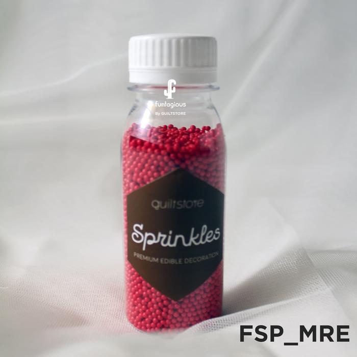 Jual FSP_MRE Sprinkle Hiasan Kue Merah Mini Nonpareil - Jakarta Pusat ...