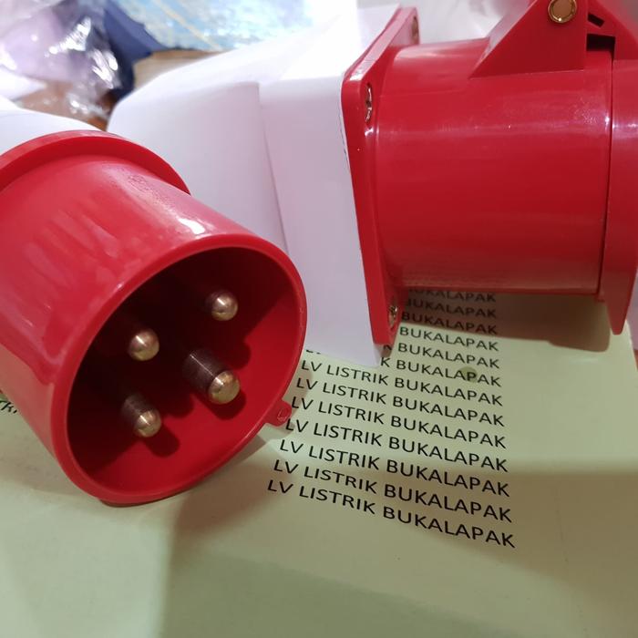 Jual SURFACE MOUNTING 4 KAKI 32A lengkap socket & Plug CEE 024-124 ...