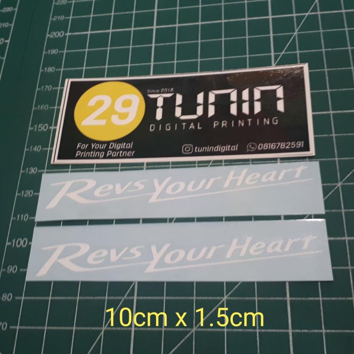 Jual sticker stiker revs your heart - Kab. Bekasi - Tunin Digital ...