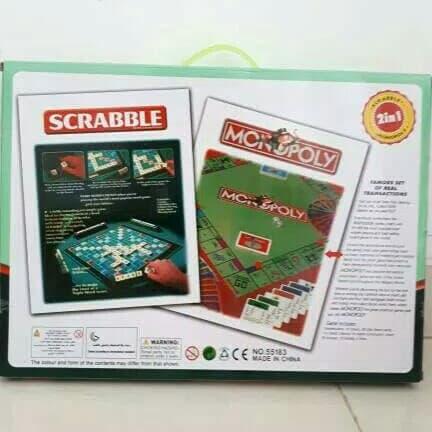 Jual Monooly And Scrabble 2 In 1 Board Game Di Seller Velvet Store ...