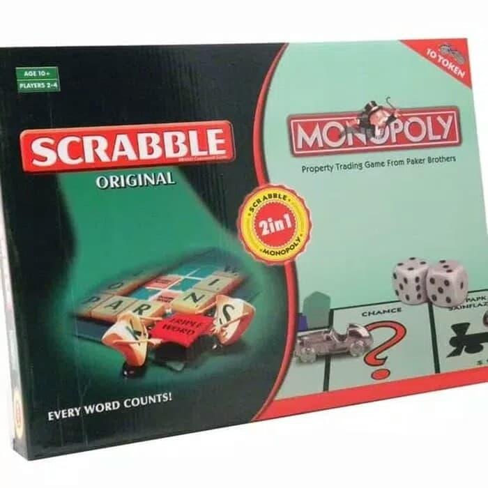 Jual Monooly And Scrabble 2 In 1 Board Game Di Seller Velvet Store ...