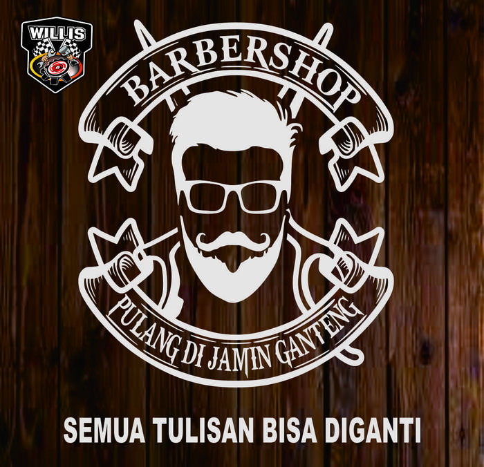 Jual CUTTING STIKER BARBERSHOP PULANG DIJAMIN GANTENG STIKER CUTTING ...