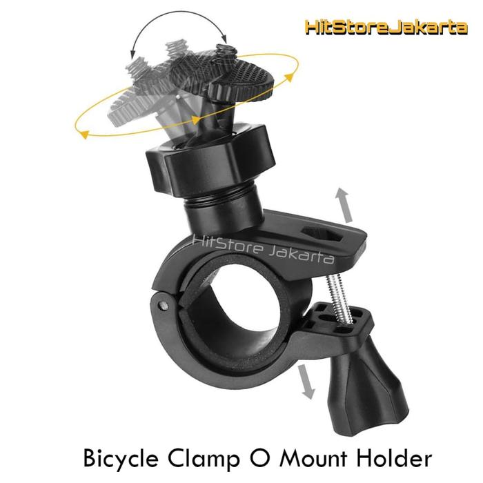 Jual Mounting Sepeda Bike Handlebar Mount GoPro Yi Bike Clamp Bracket ...