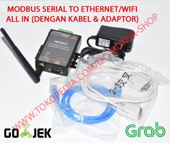 Jual HF2211 Modbus Serial to Ethernet WIFI Converter RS232/RS485 to TCP ...