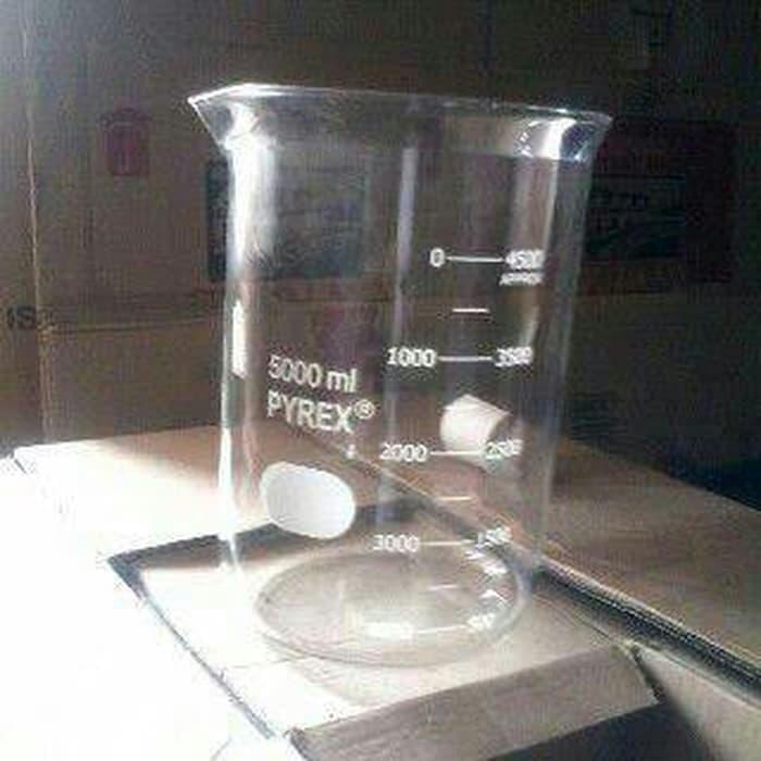 Jual beaker glass 5000 ml pyrex beaker 5000 ml beaker 5000ml - Kota ...