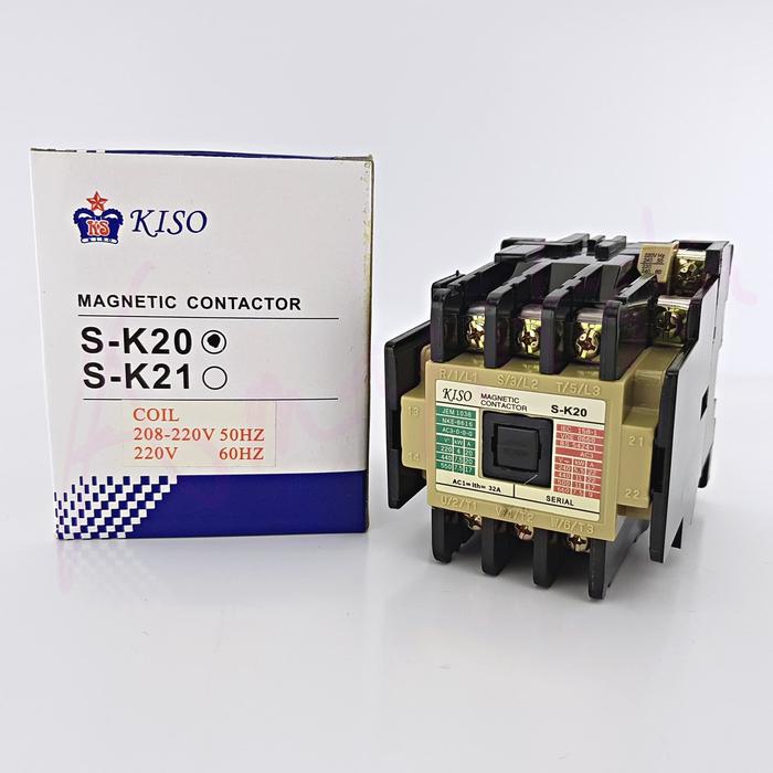 Jual Magnetic Contactor KISO SK-20 220V Original - Kab. Tangerang - Amaritista | Tokopedia