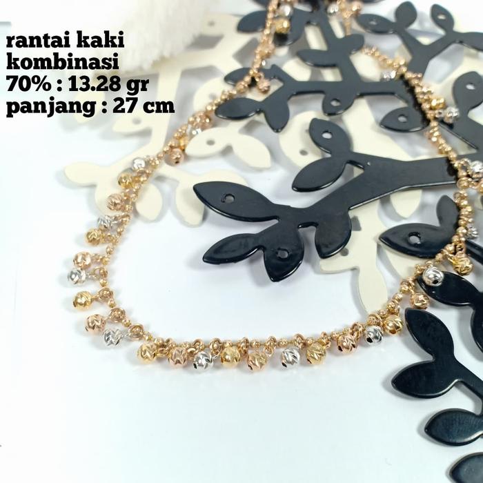 Jual Rantai Kaki Emas / Mas Kombinasi 70% Berat 13.280 Gram Panjang ...