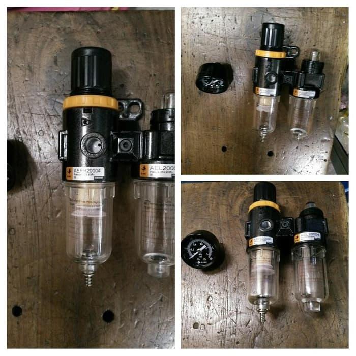 Jual Filter Regulator Lubricator EMC hitam AEFC 2000 / AC 2000 1/4 ...