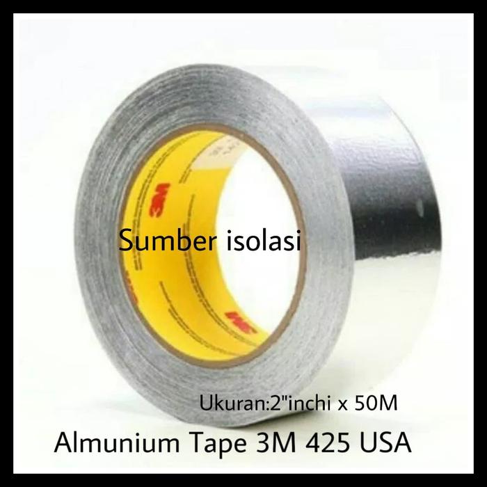Jual 3M 425 Almunium Tape 3M Ukuran 48MM X 50.M Lakban 425 3M Almunium ...