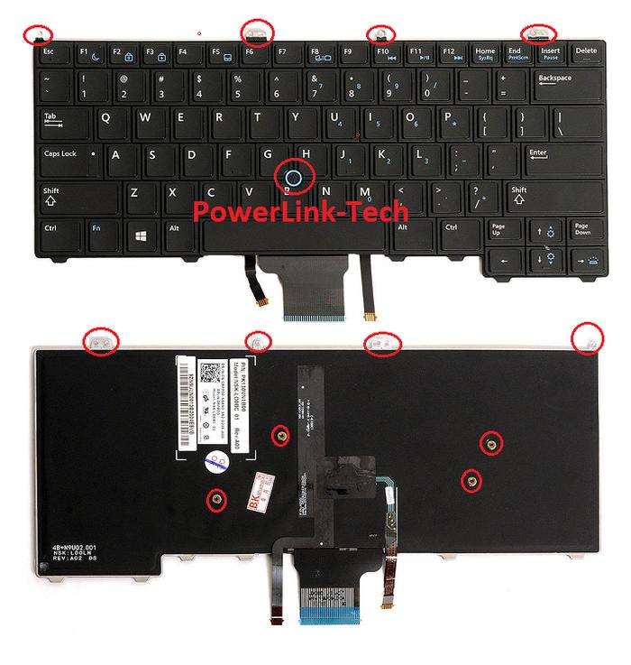 Jual KEYBOARD DELL LATITUDE 12 7000 E7240 E7420 E720D E7440 0115T5 ...