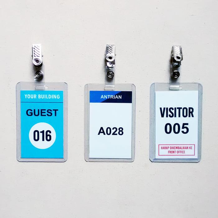 Jual Jepitan Name Tag ID Card Tamu Visitor - Jakarta Selatan - Depot ...