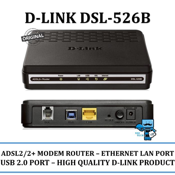 Jual D-Link DSL-526B USB / Ethernet ADSL2+ Modem Router - Jakarta Pusat ...