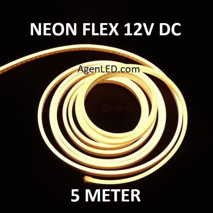 Jual Lampu Neon Flex LED 12V DC neonflex 12 v volt 12volt KUNING WARM ...