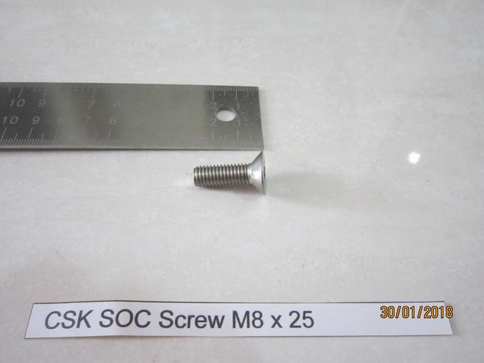 Jual CSK SOC Screw M8 x 25 Stainless Steel 316 - Kab. Tangerang ...