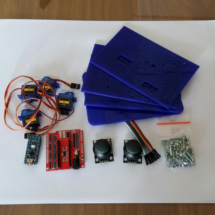 Jual Kit Robot Mearm For Arduino Rangka Robot Lengan Baut Set Servo