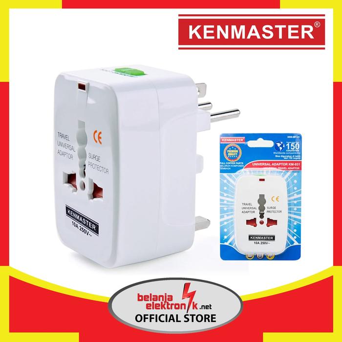 Jual KENMASTER Travel Adaptor Universal / Colokan Universal KM-931 ...