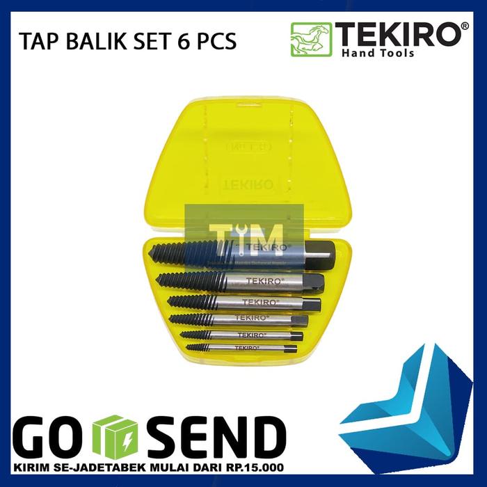 Jual (TEKIRO) TAP BALIK / SCREWDRIVER EXTRACTOR SET 6 PCS di Seller ...