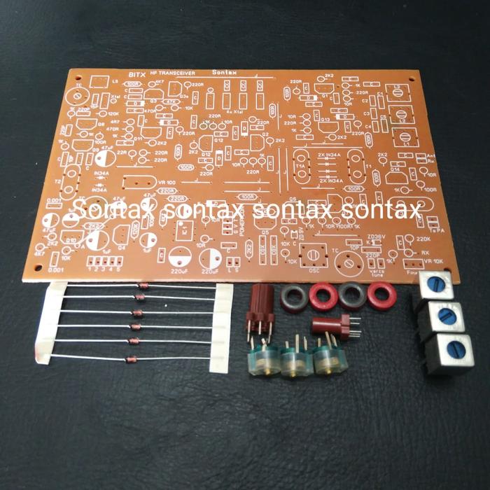 Jual pcb bitx diode 1n60 koker 8mm 5mm trimer t37- ift biru ssb ...