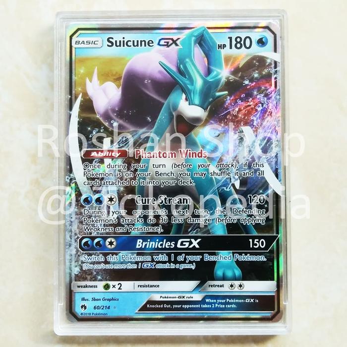Pokémon Suicune Gx Suicune GX Lost Thunder Pokémon Card 220/214