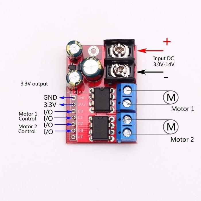 Jual 5A DC Motor Driver Module PWM Speed Remote Control Double H Bridge ...