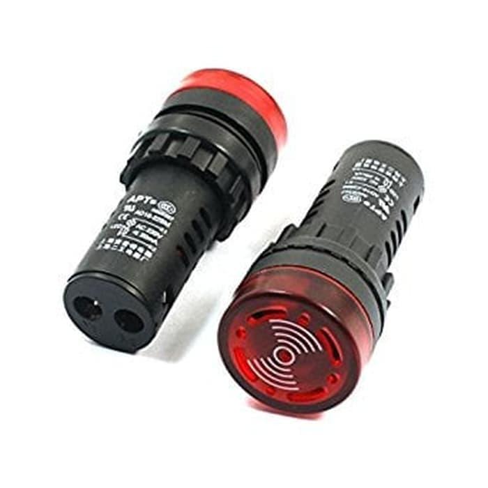 Jual Flash Buzzer AD16 22SM LED Light Pilot Lamp Beeper Alarm Signal 220v - Kota Medan - Pi ...