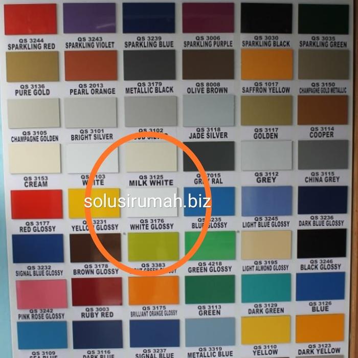 Jual ALUMINIUM COMPOSITE 4MM*ACP WHITE GLOSSY 122*244 PE STD SEVEN QS ...
