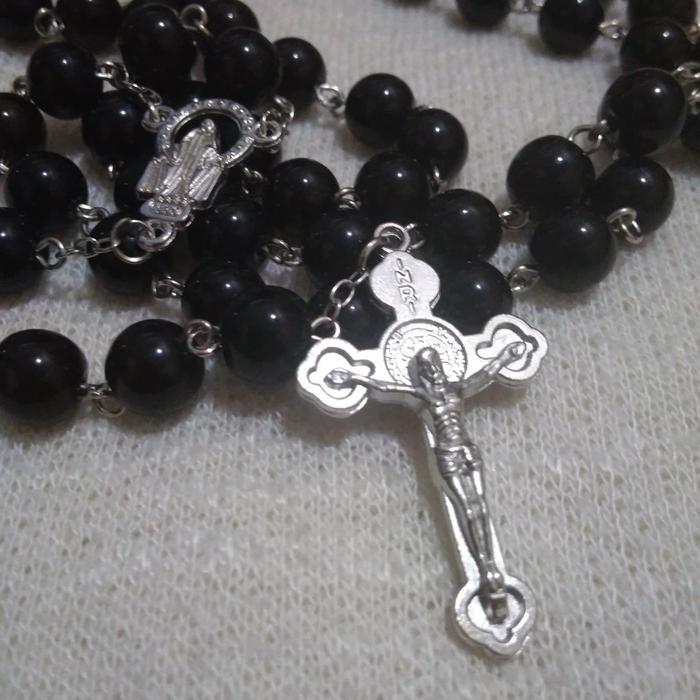 Jual Kalung Rosario Bapa Kami Batu Onyx / Rosario 77 Kali Doa Bapa Kami Di Seller Velvet Store ...