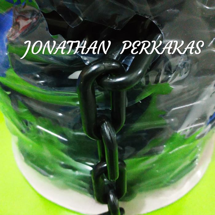 Jual Rantai plastik hitam 8mm/rantai talang plastik hitam 8mm/mtr ...