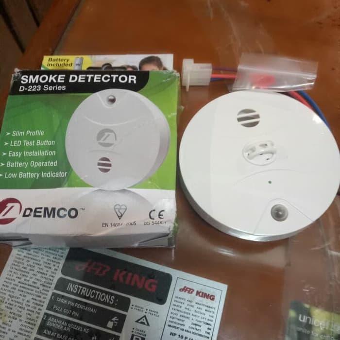 Jual SMOKE DETECTOR DEMCO D-223 WITH BATTERY STAND ALONE SMOKE DETECTOR ...