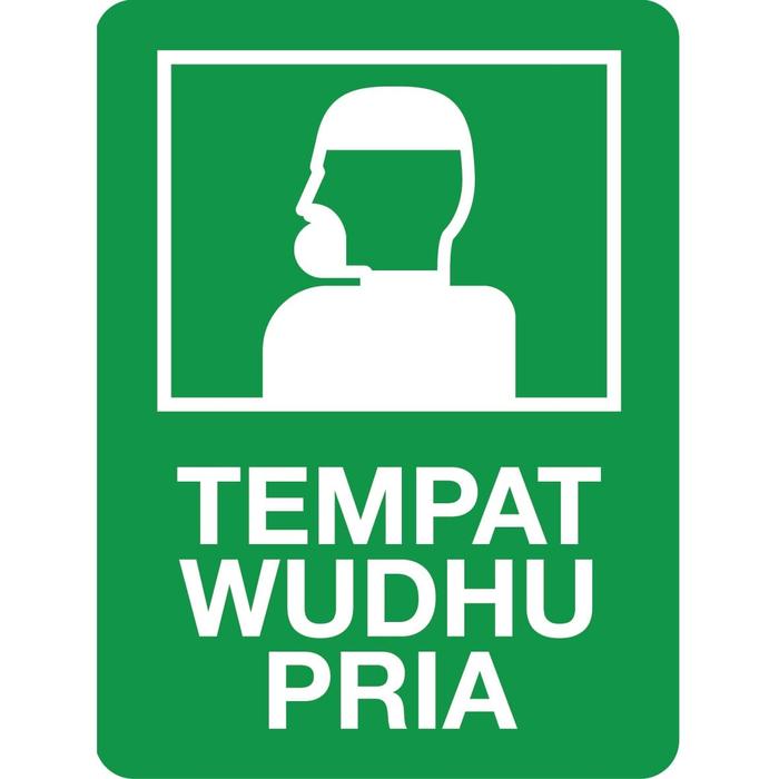 Jual RAMBU TEMPAT WUDHU PRIA - 15X20CM SIGNAGE - Kota Bandung - Takama ...