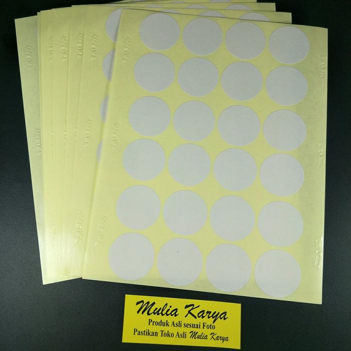 Jual Stiker Label Bulat diameter 32 mm / bungkus Label Bulat 118 ...