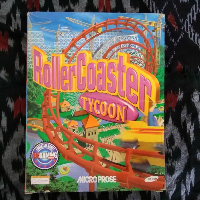 Jual Roller Coaster Tycoon, 1999 Big Box Game Komputer Jadul Vintage ...